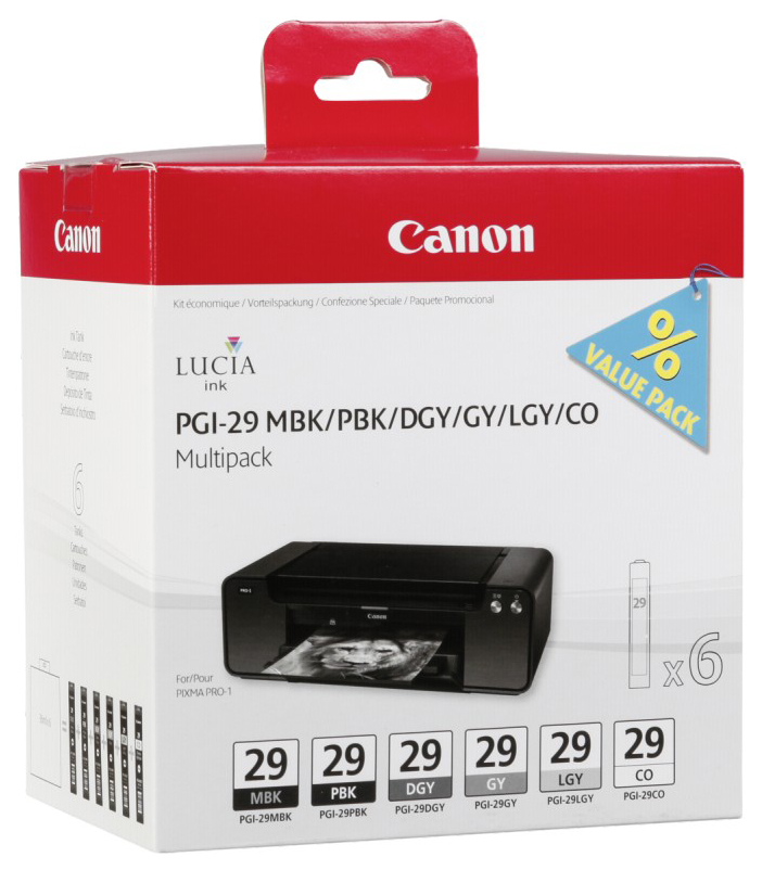 Картридж для струйного принтера Canon PGI-29 (4868B018) цветной, оригинал