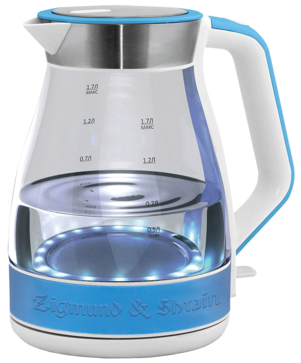 Чайник электрический Zigmund & Shtain KE-821 1.7 л White, Blue