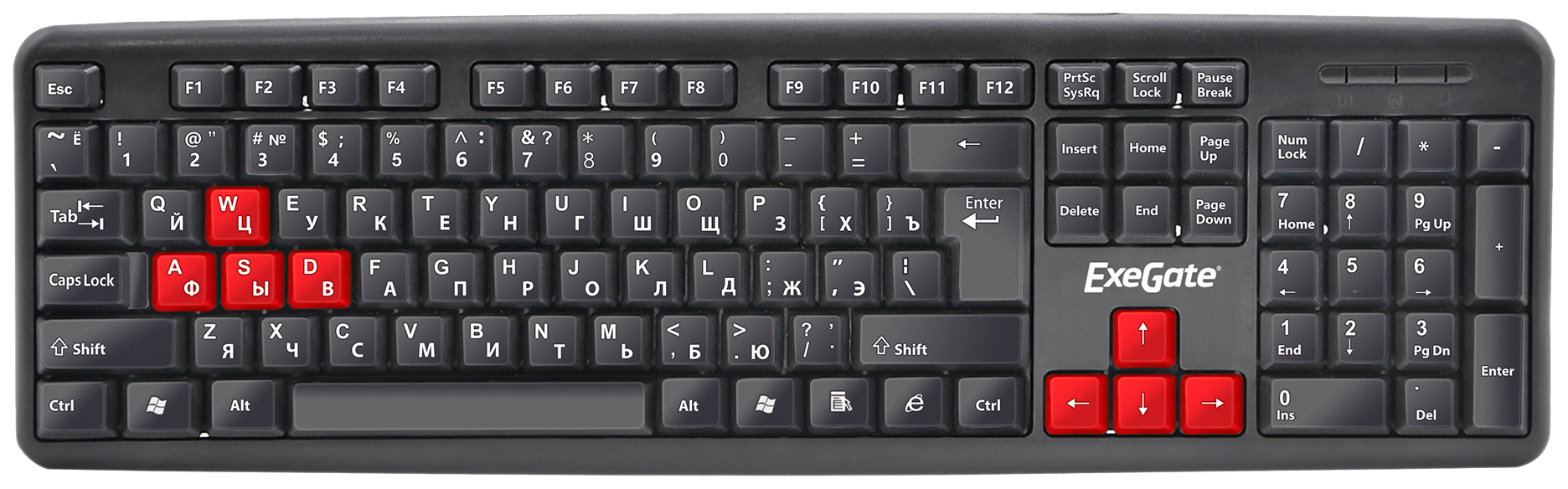Проводная клавиатура ExeGate LY-403 Black (EX264080RUS)