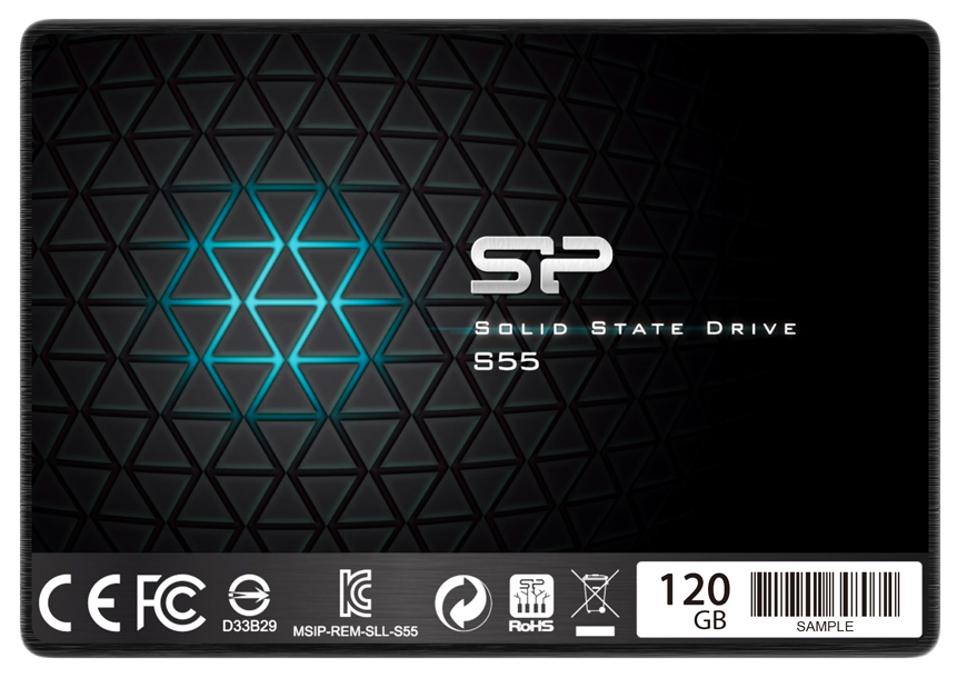 SSD накопитель Silicon Power Slim S55 2.5" 120 ГБ (SP120GBSS3S55S25)
