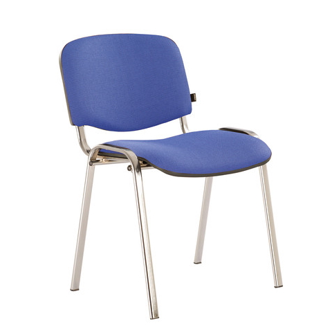 Офисный стул Brabix CF, хром/синий