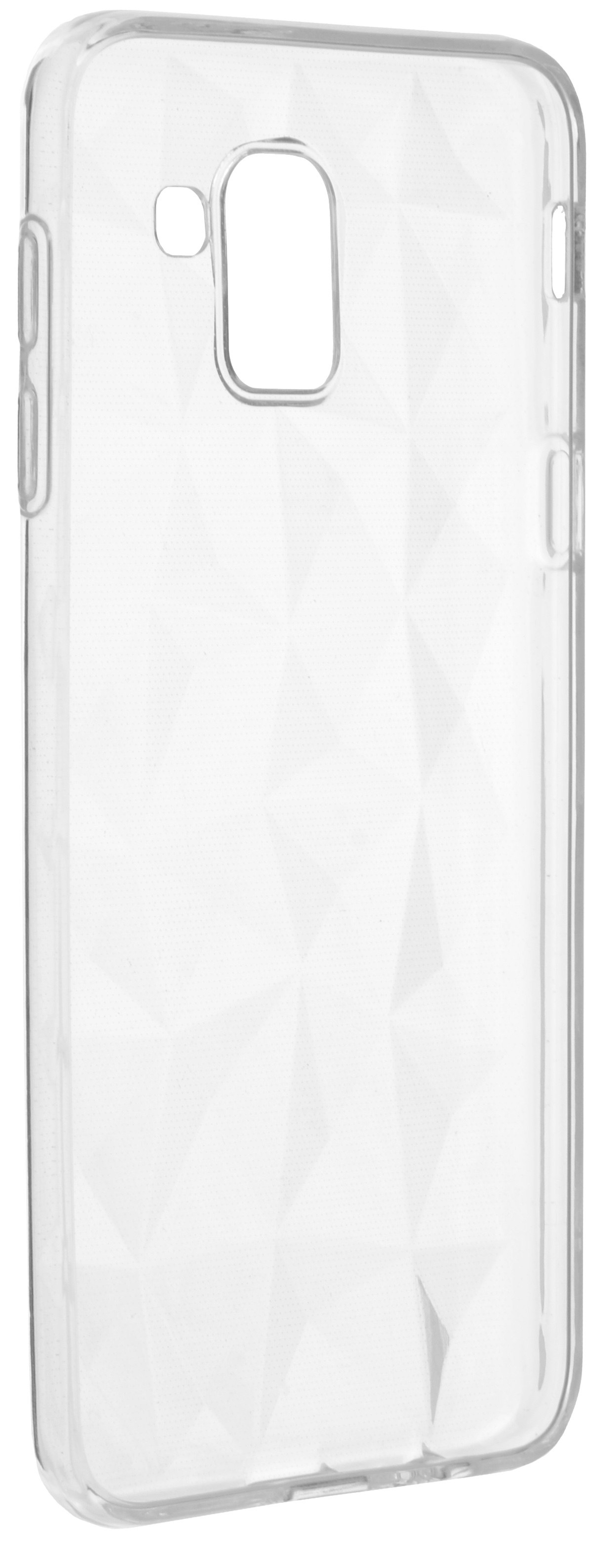 Чехол-крышка SkinBox Diamond для Samsung Galaxy J6 2018, прозрачный