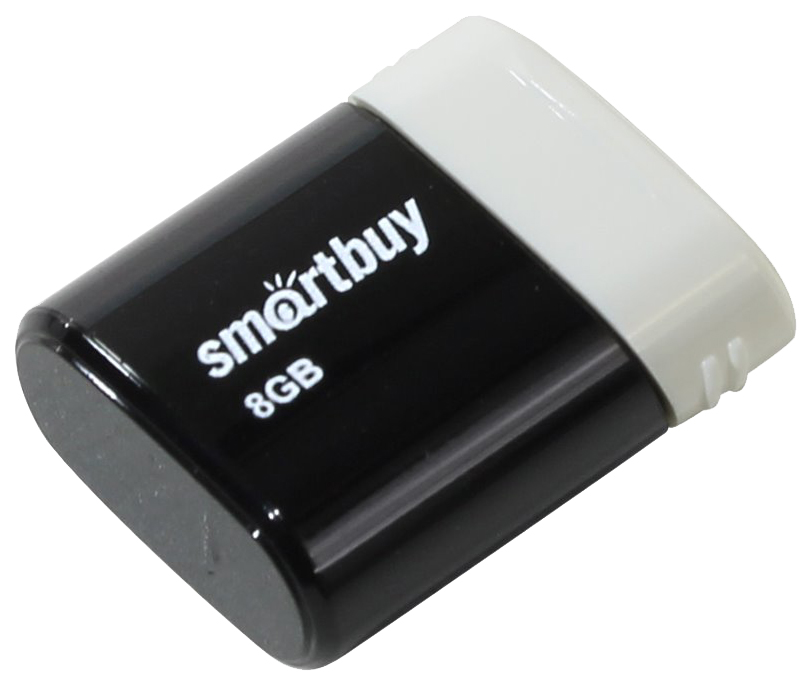 Флешка SmartBuy Lara 8ГБ White/Black (SB8GBLara-K)