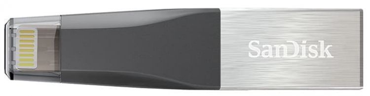 Флешка SanDisk iXpand Mini 16ГБ Black/Grey (SDIX40N-016G-GN6NN)