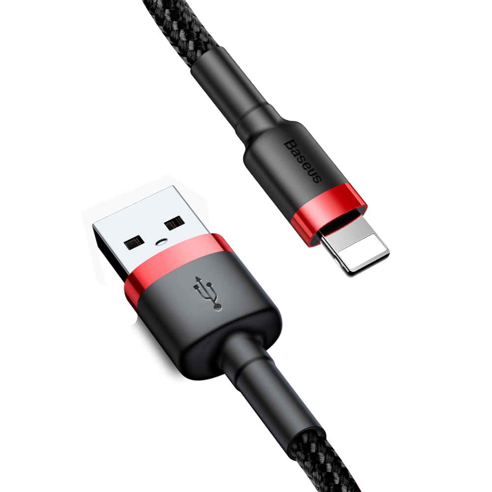 Кабель lightning - usb Baseus CALKLF-C19 2 м красный, черный