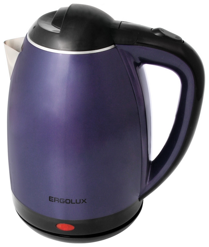 Чайник электрический Ergolux ELX-KS02-C49 1.8 л фиолетовый, черный