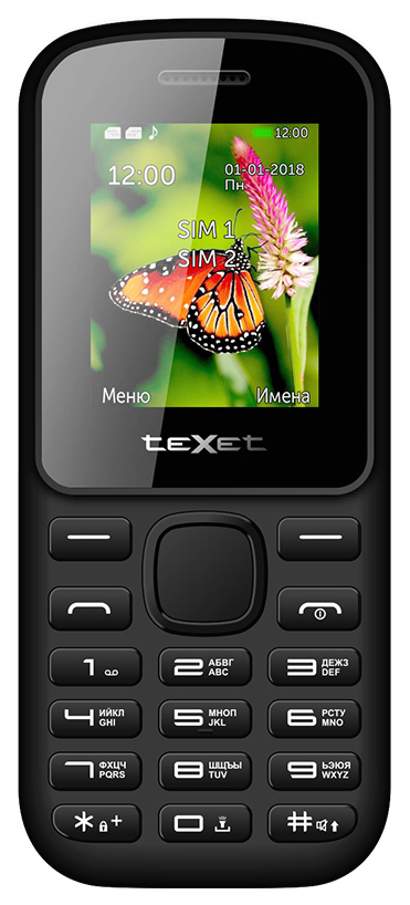 Мобильный телефон teXet TM-130 Black