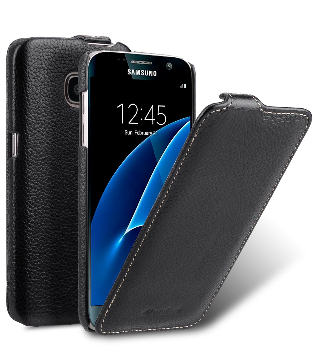 Чехол Melkco Кожаный Чехол Melkco для Samsung Galaxy S7-Jacka Type-Black