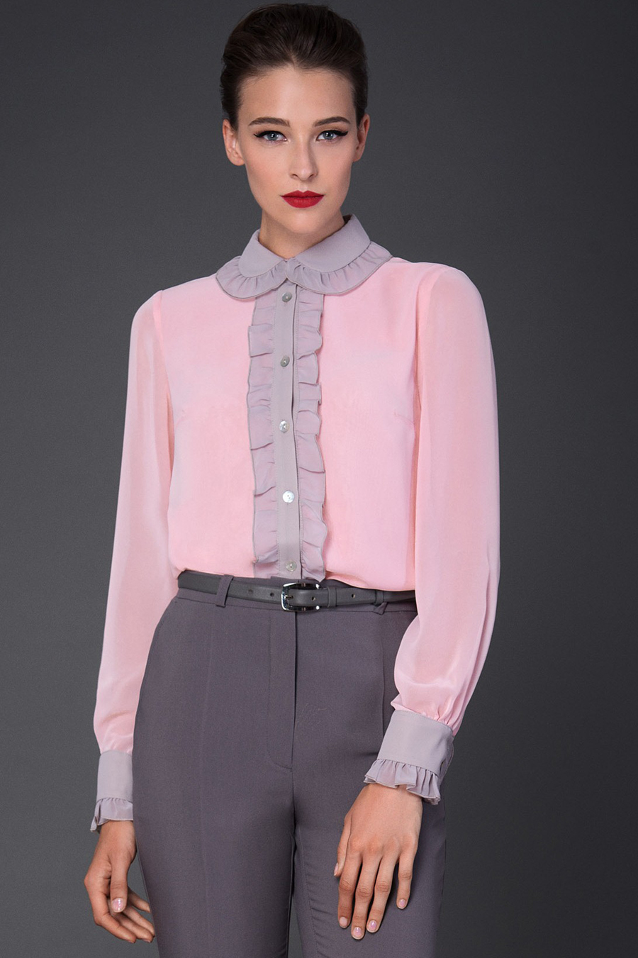 Блуза женская Арт-Деко R-1276 розовая 44 RU