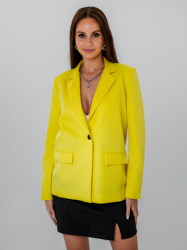 Блейзер женский DAZZLE STYLE София желтый 50 RU
