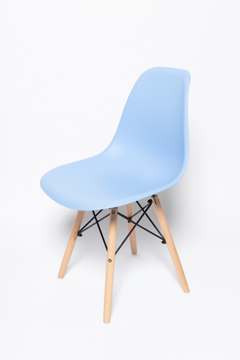 Стул La Room Eames SC-001, бук/голубой