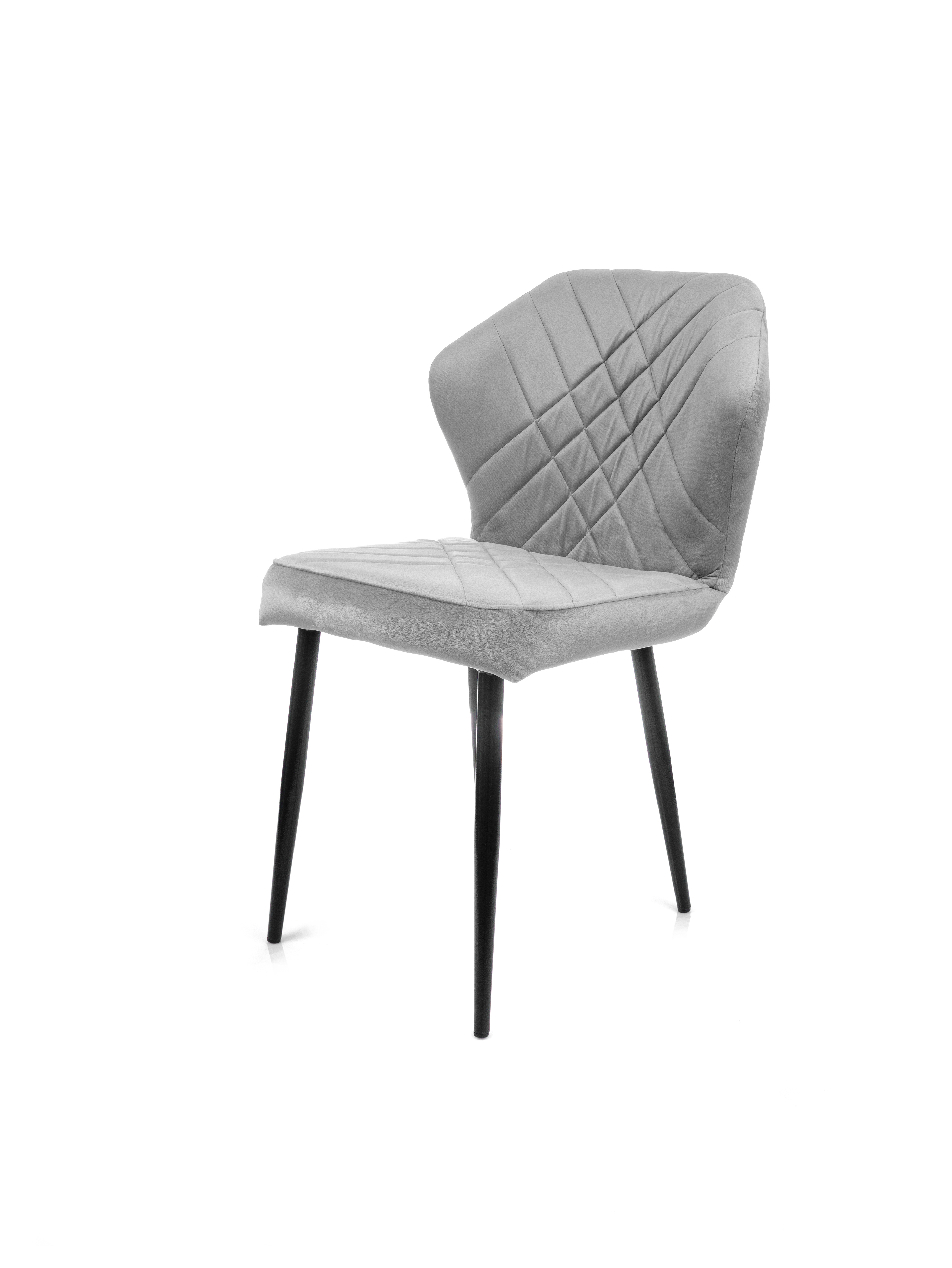 Комплект стульев Нео, 23070812 серый/чёрный (2 шт)