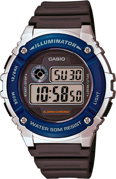 Наручные часы электронные мужские Casio Illuminator Collection W-216H-2A