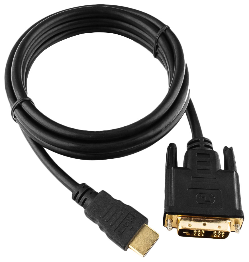 Кабель Gembird HDMI-DVI, M-M 1,8м Black (CC-HDMI-DVI-6)