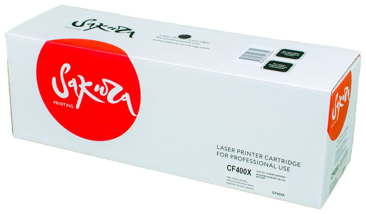 Картридж для лазерного принтера Sakura CF400X, черный