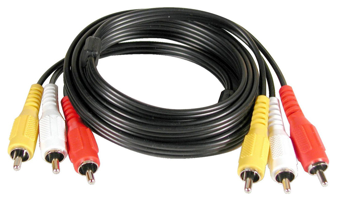 Кабель Atcom 3RCA - 3RCA, 1,5м Black (AT1003)