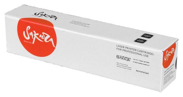 Картридж для лазерного принтера Sakura KXFAT472A7, черный