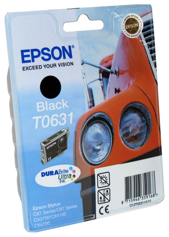 Картридж для струйного принтера Epson C13T06314A10, черный, оригинал