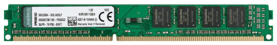Оперативная память Kingston 4Gb DDR-III 1600MHz (KVR16N11S8/4)