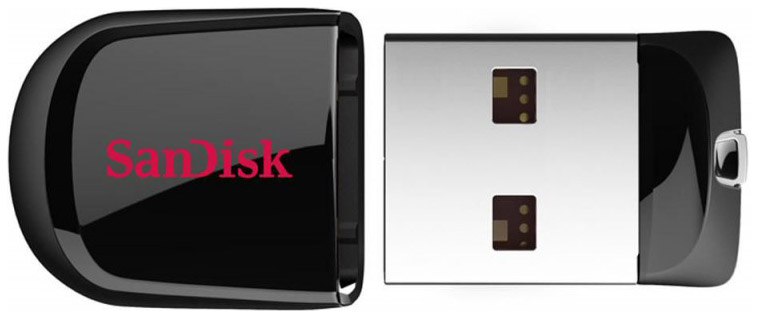 Флешка SanDisk Cruzer Fit 16ГБ Black (SDCZ33-016G-B35)