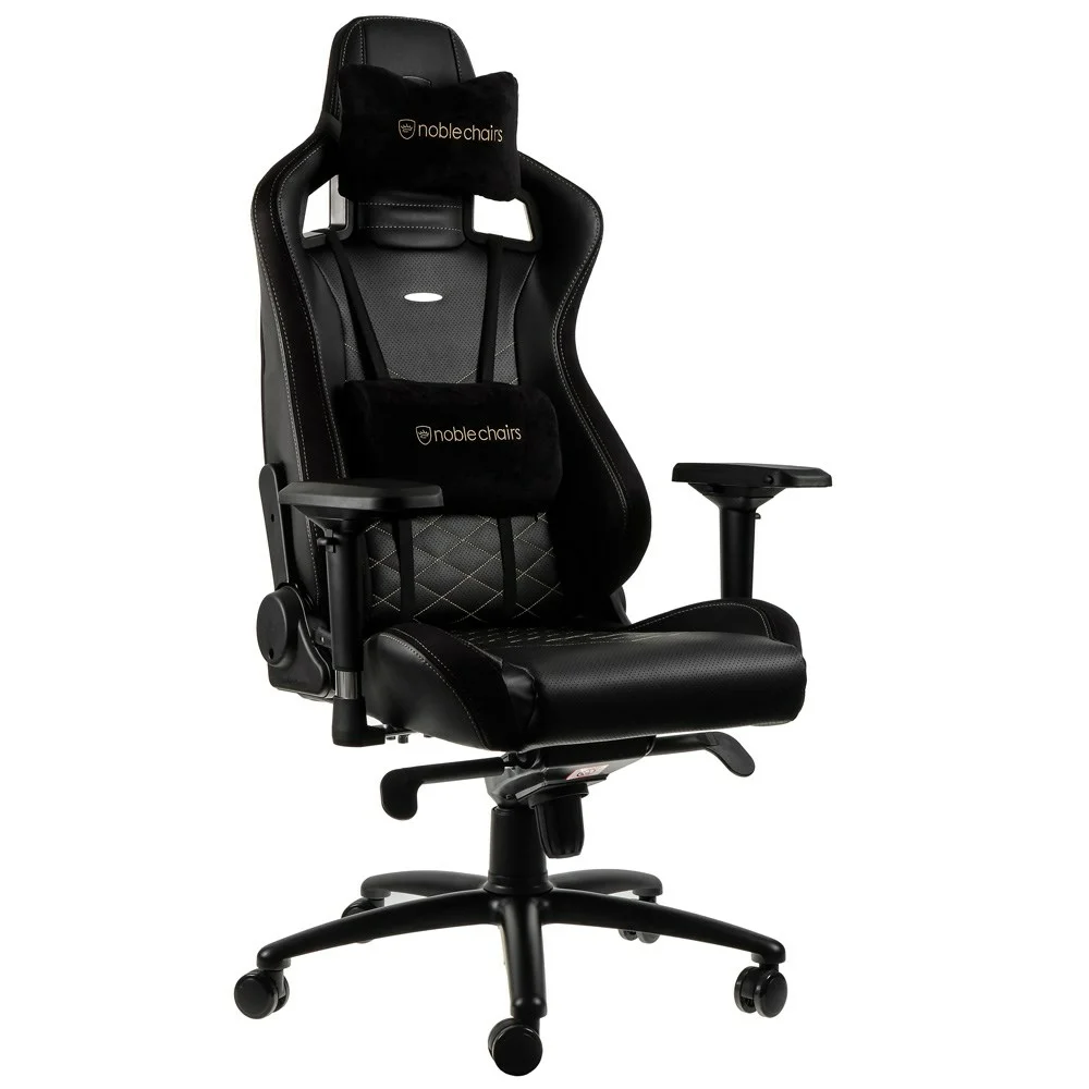 Игровое кресло Noblechairs EPIC (NBL-PU-GOL-002) PU Leather / black/gold