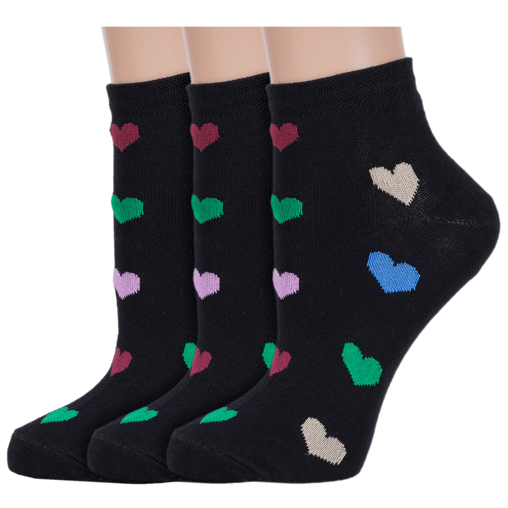 Комплект носков женских Альтаир 3-С118 разноцветных 35-38