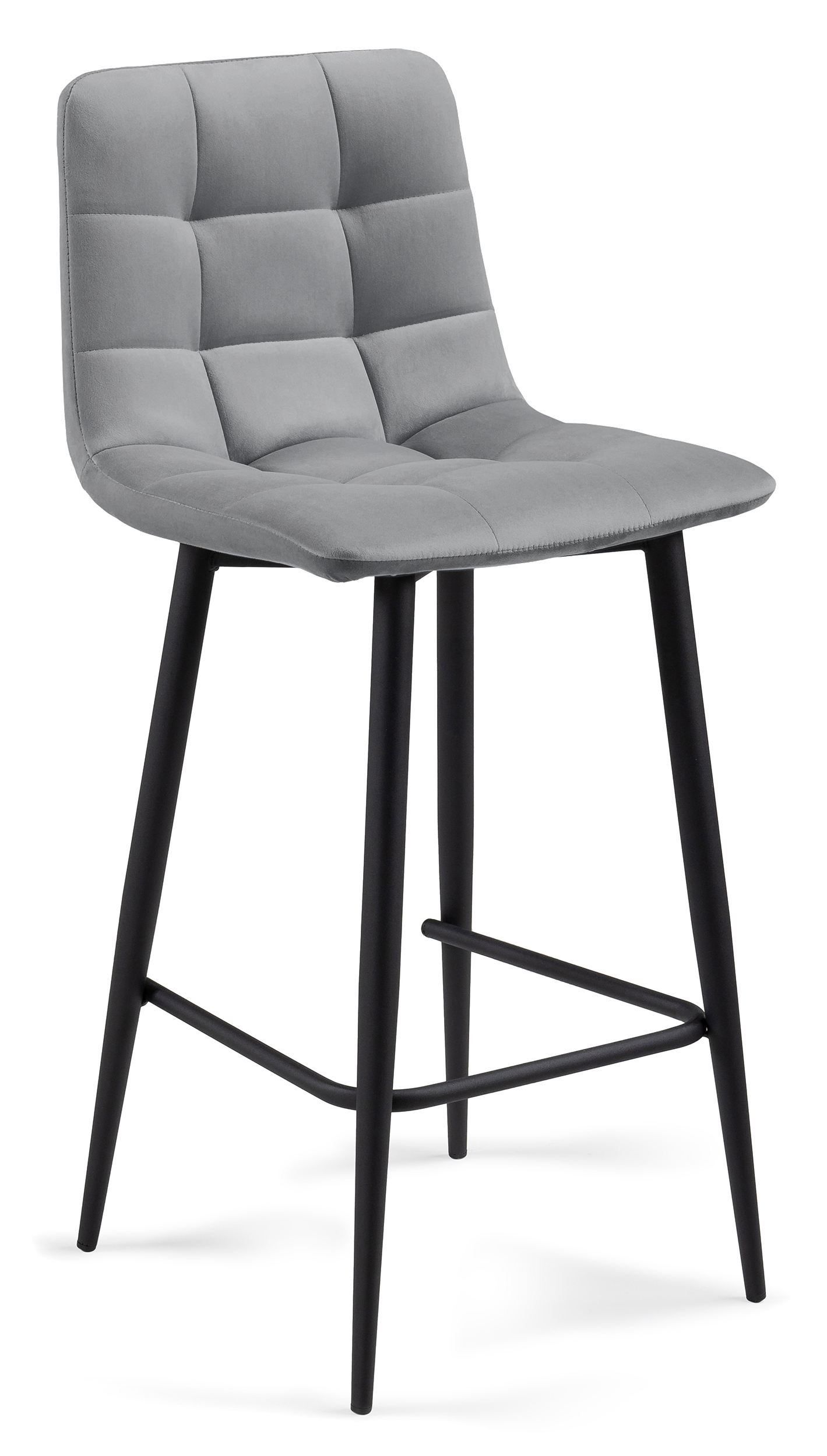 Полубарный стул Мебельные решения Чилли, темно-серый/черный
