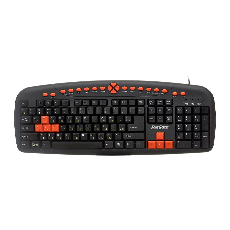 Проводная игровая клавиатура ExeGate LY-504M Black/Orange (EX280435RUS)