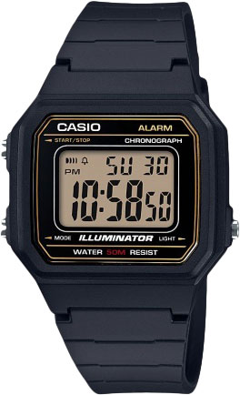 Наручные часы электронные мужские Casio Illuminator Collection W-217H-9A