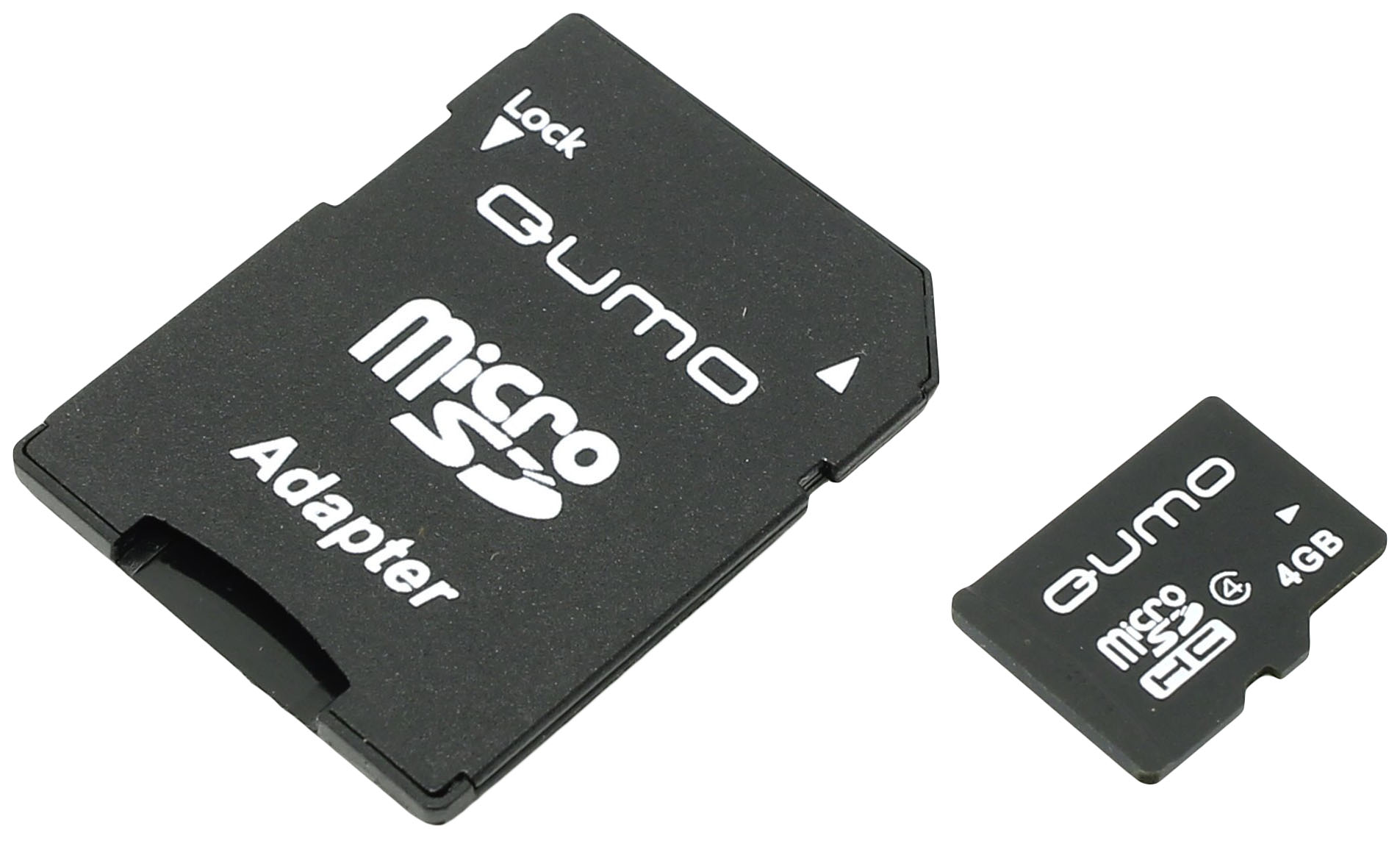 Карта памяти QUMO Micro SDHC QM4GMICSDHC4 4GB