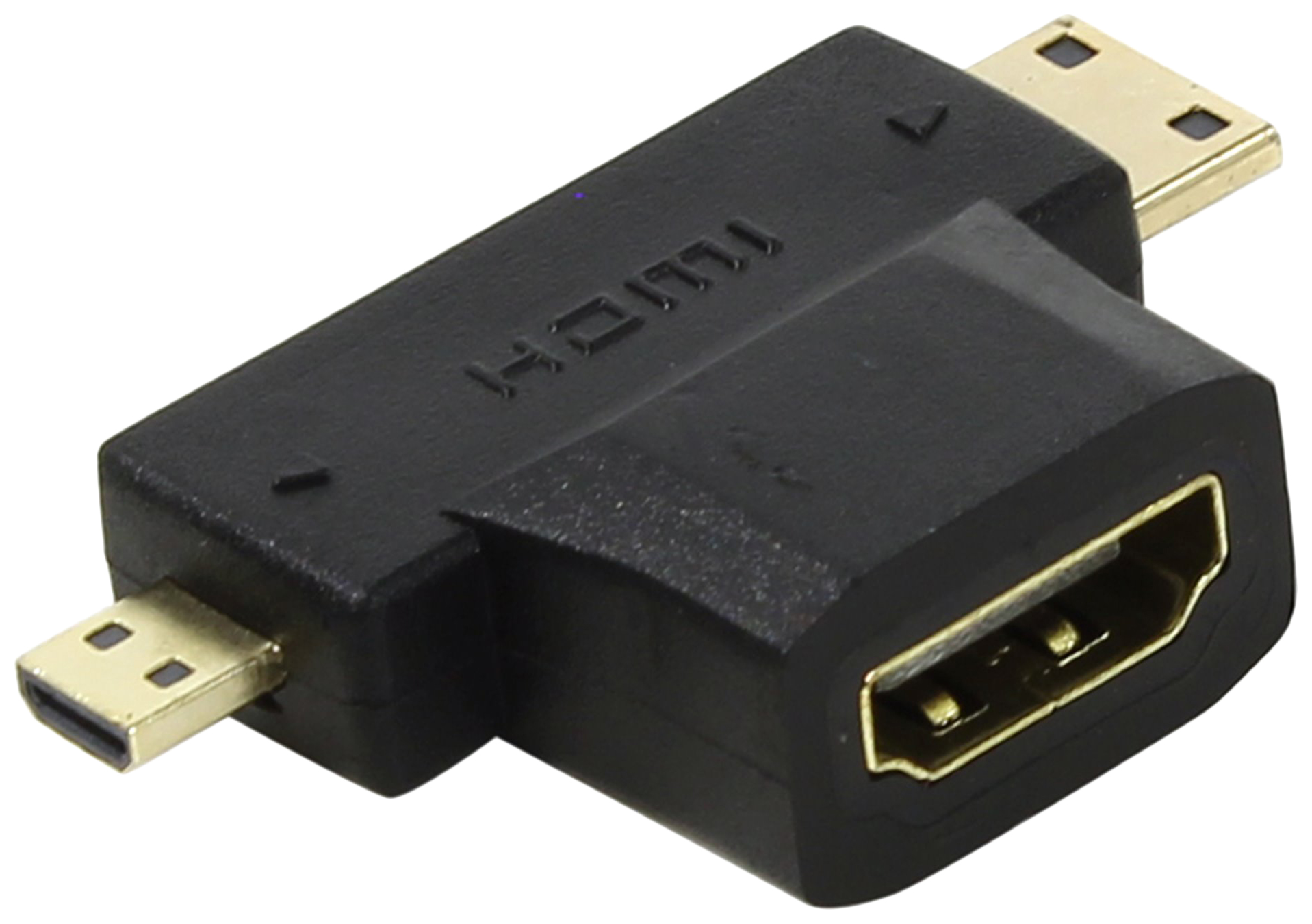 Переходник Orient HDMI - Micro HDMI/Mini HDMI Black (C137)
