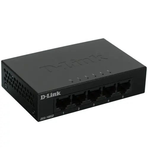 Коммутатор D-Link DGS-1005D/J2A DGS-1005D/J2A черный