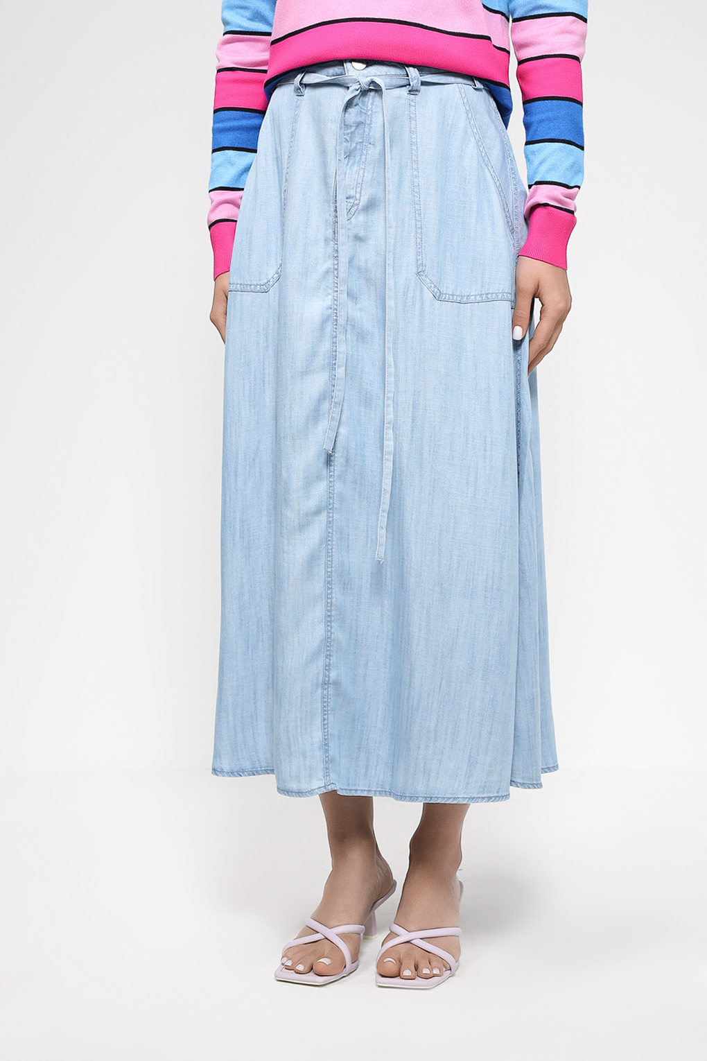 Юбка женская Esprit Casual 033EE1D306 синяя 38