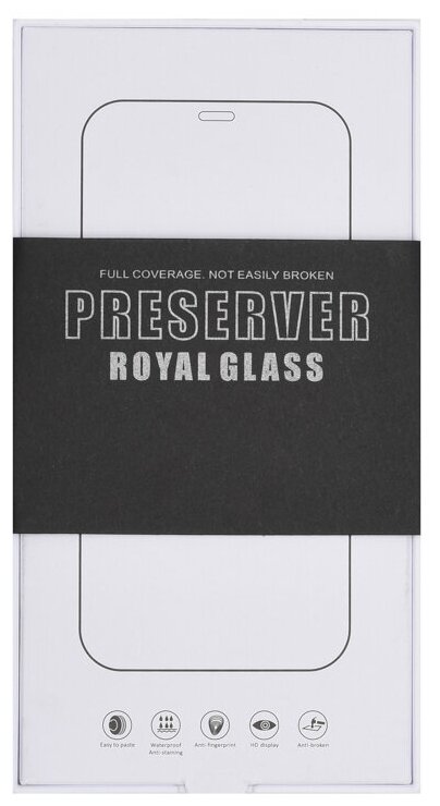 Защитное стекло Preserver "Luxury класса" для iPhone 11 Pro/X/Xs