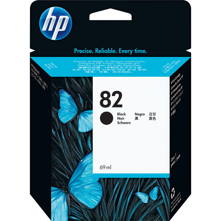 Картридж для струйного принтера HP 82 (CH565A) черный, оригинал