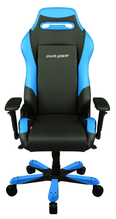 Игровое кресло DXRacer Iron OH/IS11/NB, синий/черный