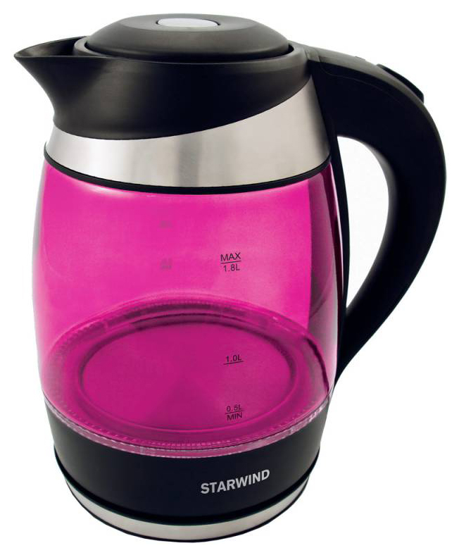 Чайник электрический STARWIND SKG2214 1.8 л Pink, Transparent