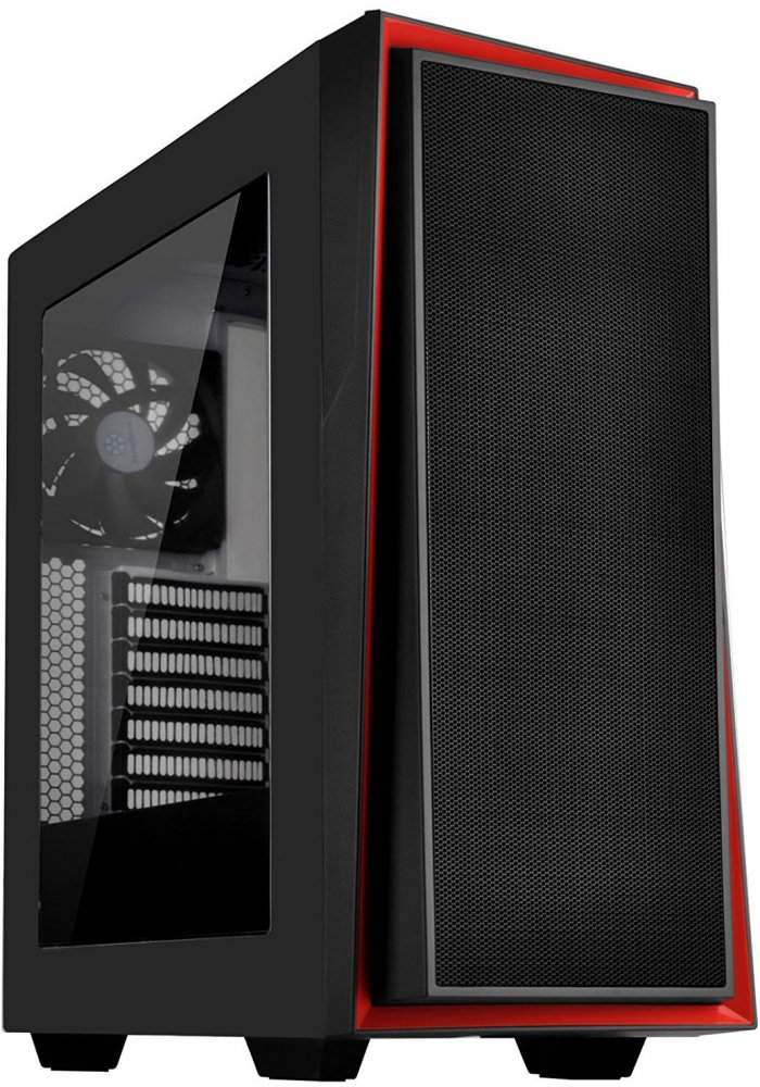 Корпус компьютерный SilverStone Redline RL06 (SST-RL06BR-W) Black/Red