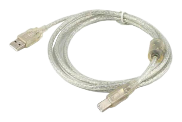 Кабель Cablexpert USB A-USB B, M-M 1,8м Transparent (CCF-USB2-AMBM-TR-6)