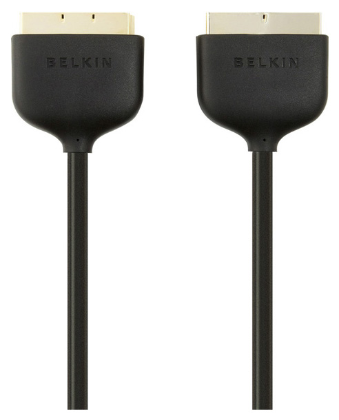 Кабель Belkin SCART - SCART, 2м Black (F3Y047BT2M)