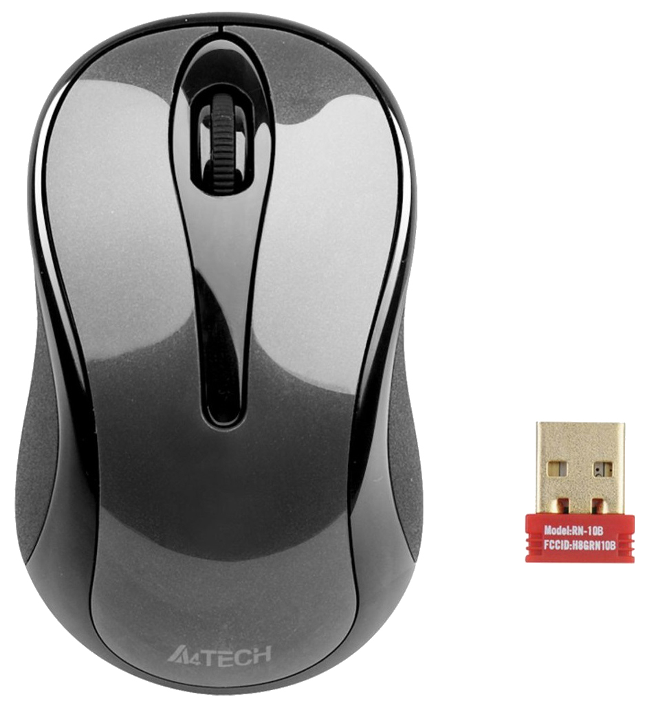 Беспроводная мышь A4Tech G3-280 Gray/Black