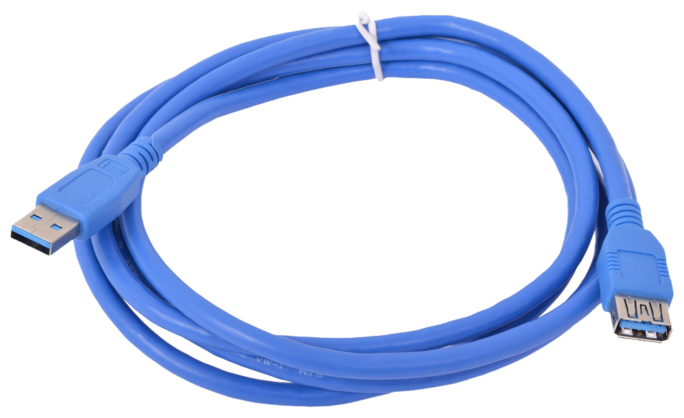 Кабель Gembird USB A-USB A, M-F 1,8м Blue (CCP-USB3.0-AMAF-6)
