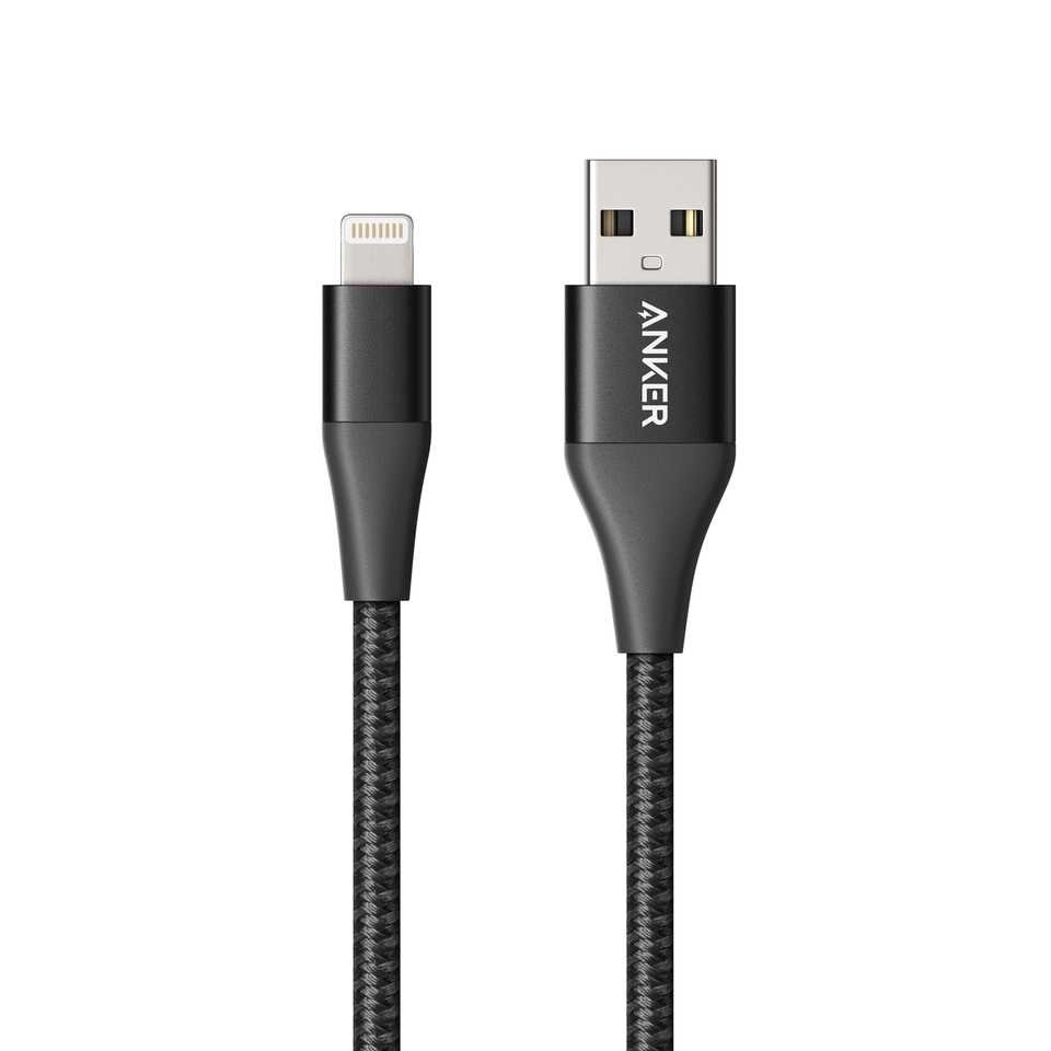 Кабель Anker Powerline+ II with lightning connector 90 см.  B2C - UN Black Iteration 1