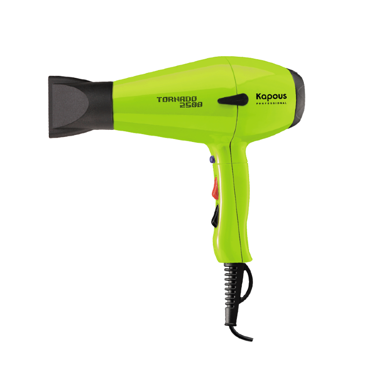 Фен Kapous Tornado 2500 2500 Вт Green