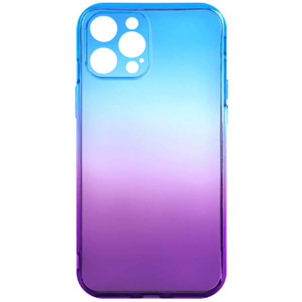 Чехол для iPhone 12 Pro Rainbow, синий-фиолетовый