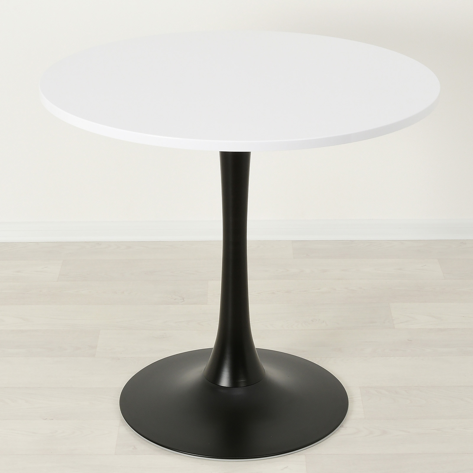 Кухонный стол Mebel Apartment Tulip 18 белый/черный D80
