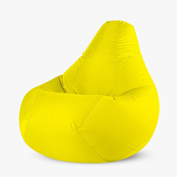 Чехол для кресла-мешка Happy-puff Груша, Оксфорд желтый, Размер XL