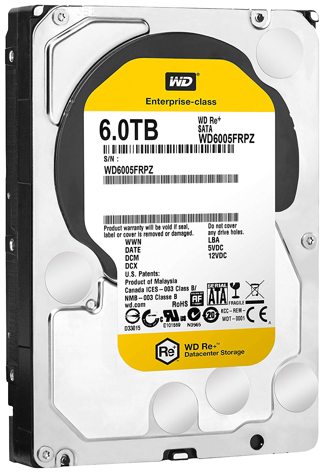 Жесткий диск WD RE+ 6ТБ (WD6005FRPZ)