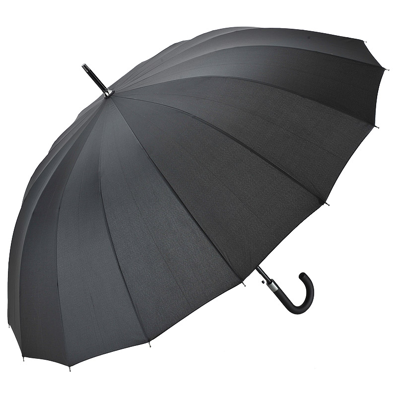 Зонт гольфер мужской полуавтоматический Raindrops 116 черный