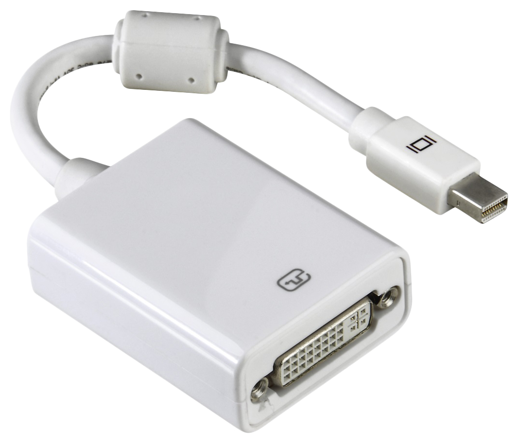 Адаптер Hama Mini DisplayPort-DVI, M-F White (H-53248)
